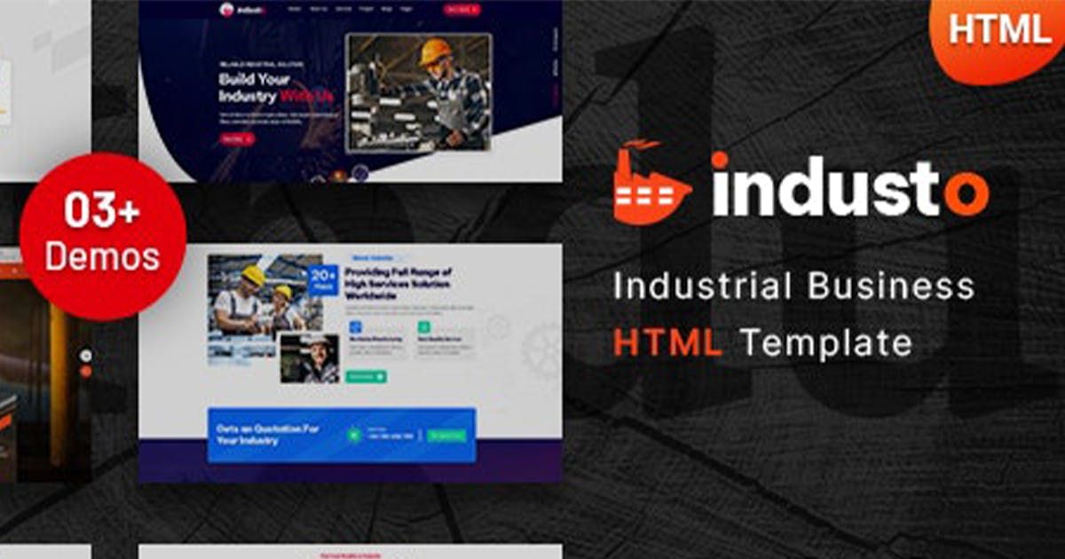 Industo - Industrial Industry & Factory Template - code.market
