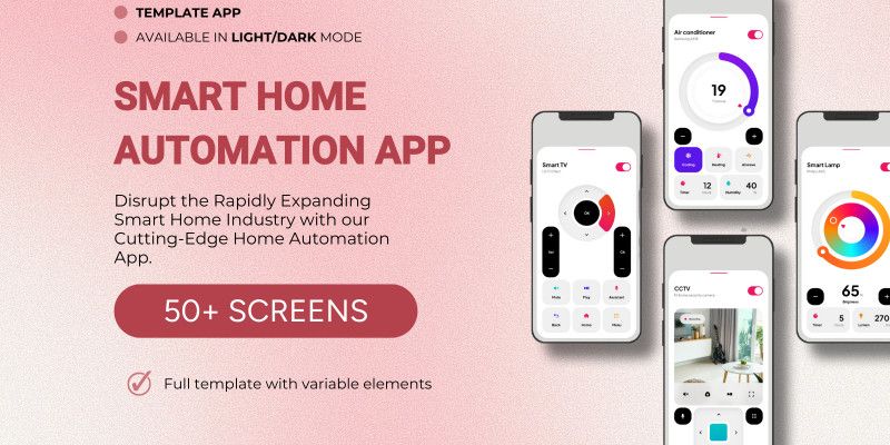 IoT Smart Home Flutter Template UI Kit by Miksilabs - code.market