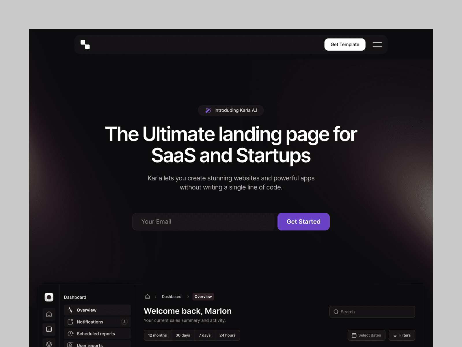 Karla Framer Template - code.market