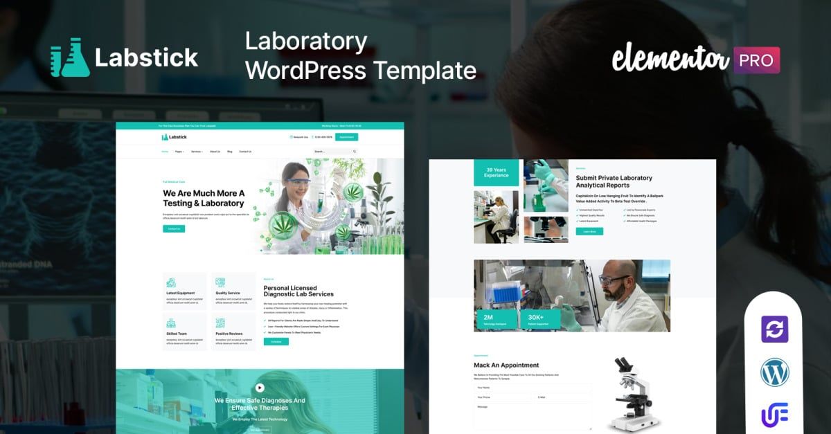 Labstick - Laboratory And Science Research WordPress Theme - code.market