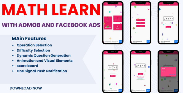 Math Learn ( Admob & Facebook Ads ) - code.market