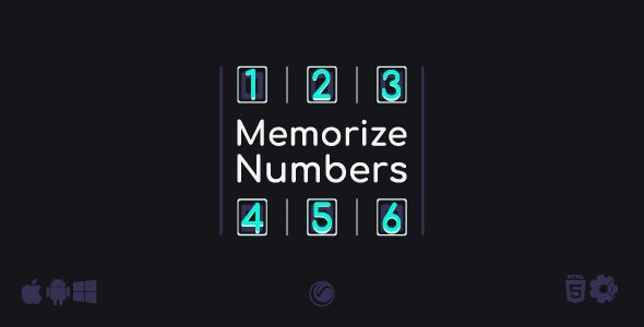 Memorize Numbers | HTML5 Construct Game - code.market