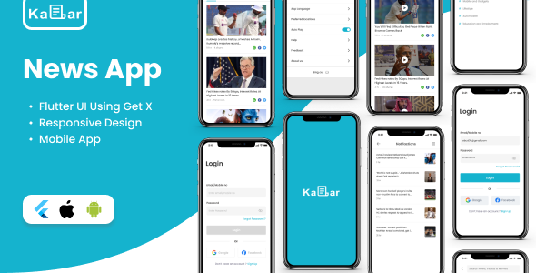 News App v1.0.0 - Flutter UI template | Android + iOS | Multi-language - code.market