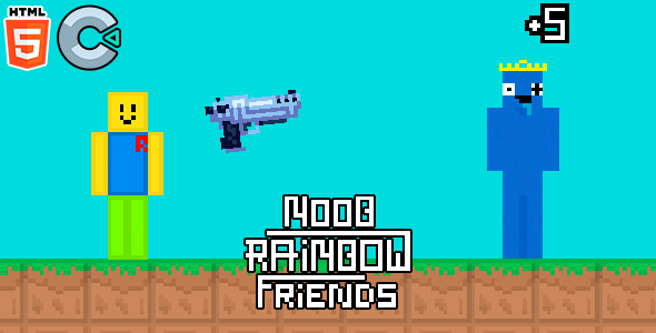 Noob Rainbow Friends - HTML5 Game - Construct 3 - code.market