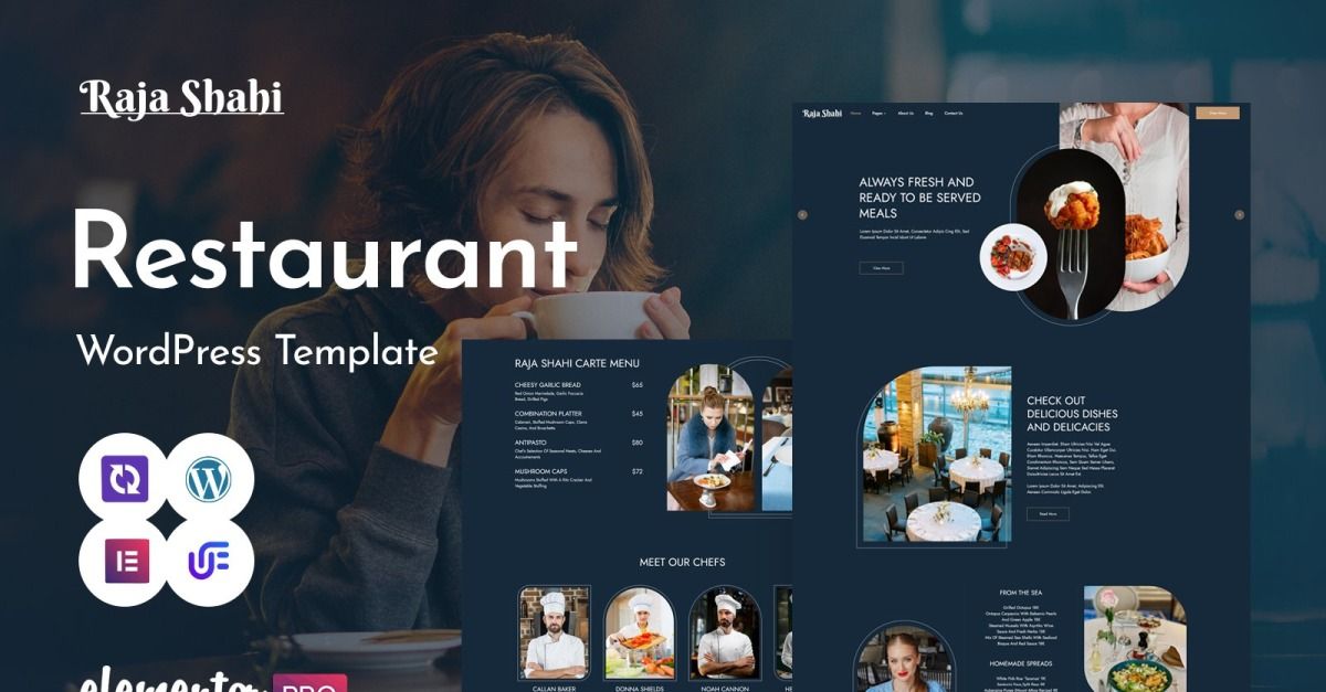 Raja Shahi - Food, Restaurant And Cafe WordPress Theme - code.market
