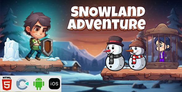 Snowland Adventure - Construct 3 Game - code.market