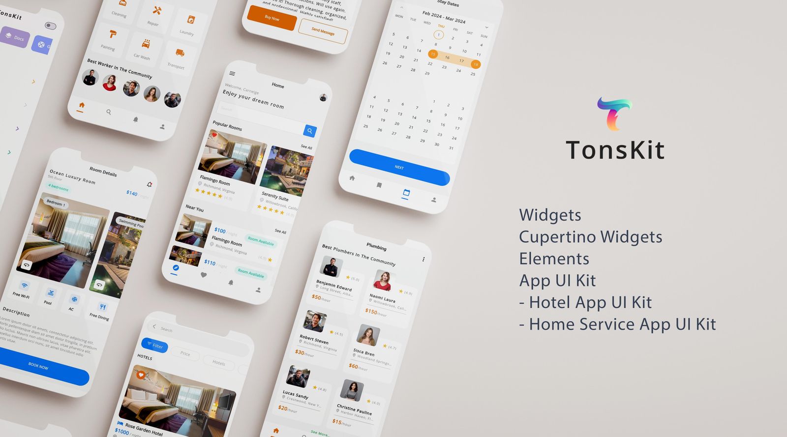 TonsKit - Flutter UI Kit - code.market