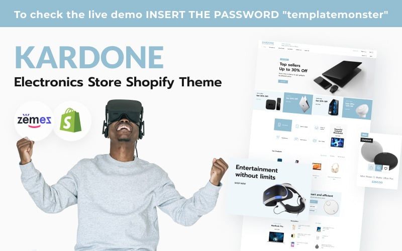 Kardone Electronics Store Shopify Theme - TemplateMonster - code.market