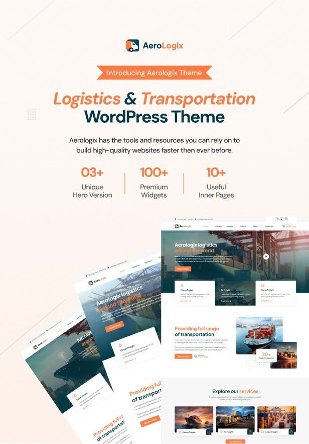 AeroLogix - Logistics & Transportation WordPress Theme - code.market