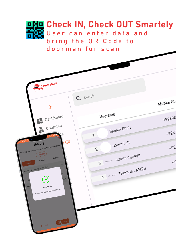 QR Attendance System for Doorman Security - code.market