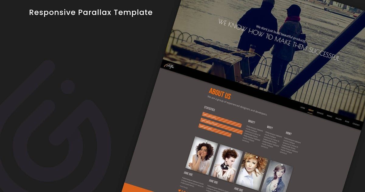 Alfa - Responsive Parallax Template - code.market