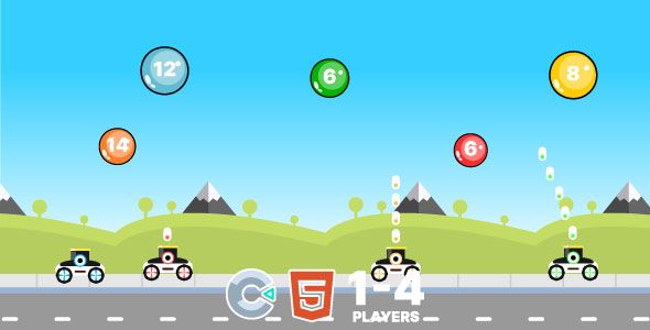 Blast Car. 1-4 Player Mode. Construct 3 (c3p) - code.market