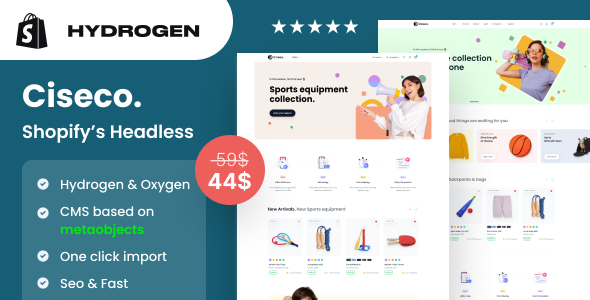 Ciseco - Hydrogen Shopify's Headless Storefront Template - code.market