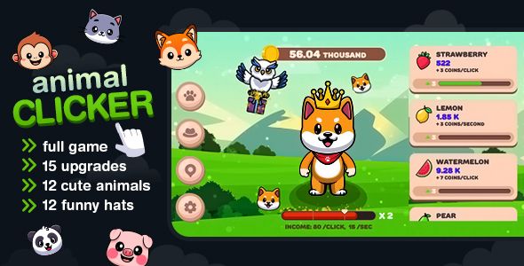 Clicker Cute Animals - code.market