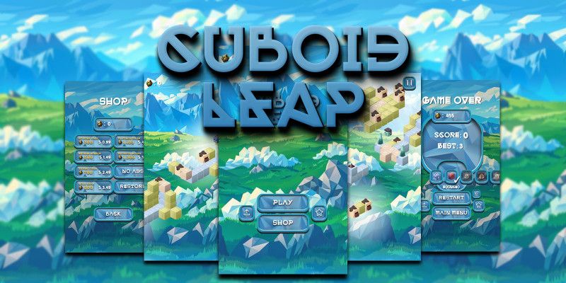 Cuboid Leap - Buildbox Template by Hobiron - code.market