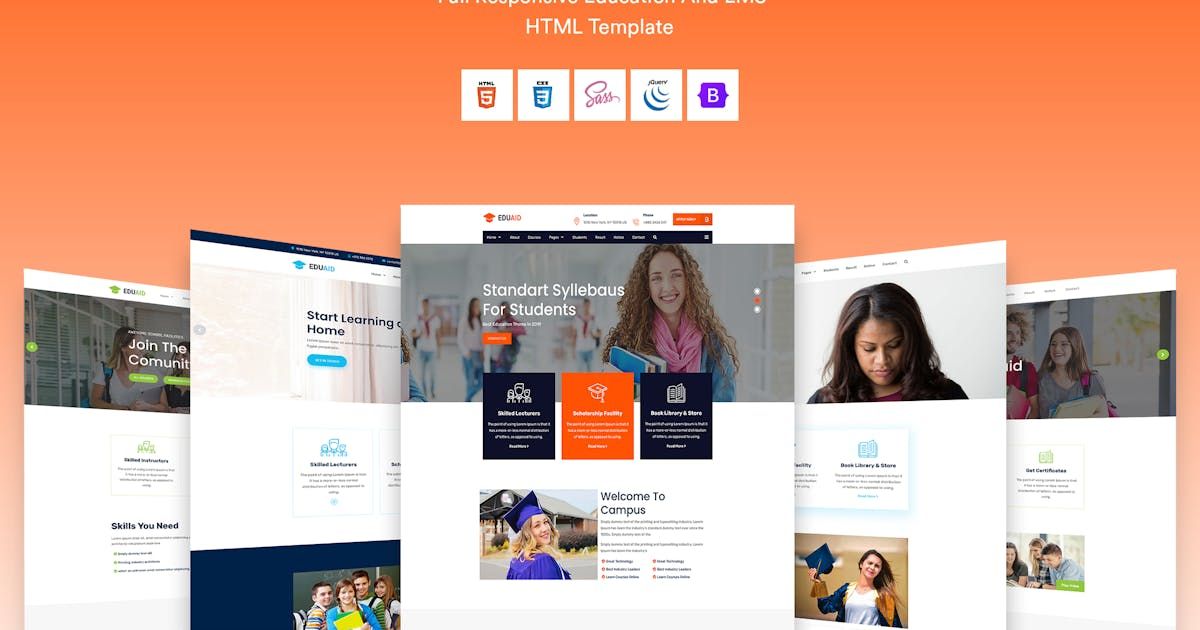 Eduaid - Education HTML5 Template - code.market
