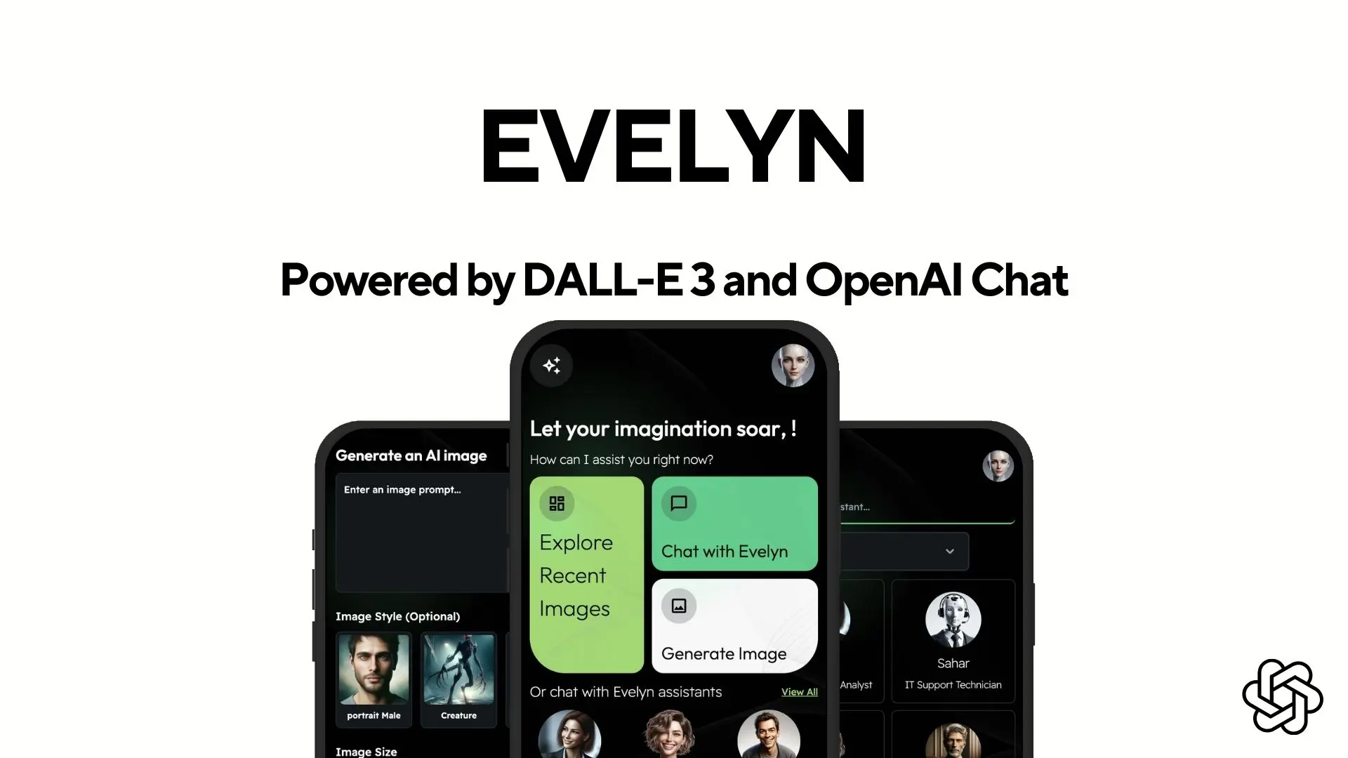 Evelyn - AI Assistants, AI Generator, Image Generator, - code.market