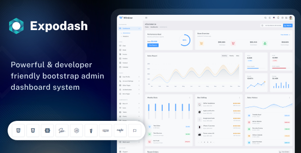 Expodash – Bootstrap 5 Admin Dashboard Template - code.market