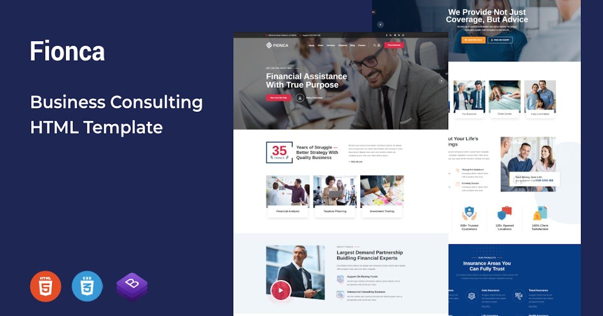 Fionca - Business & Finance HTML Template - code.market