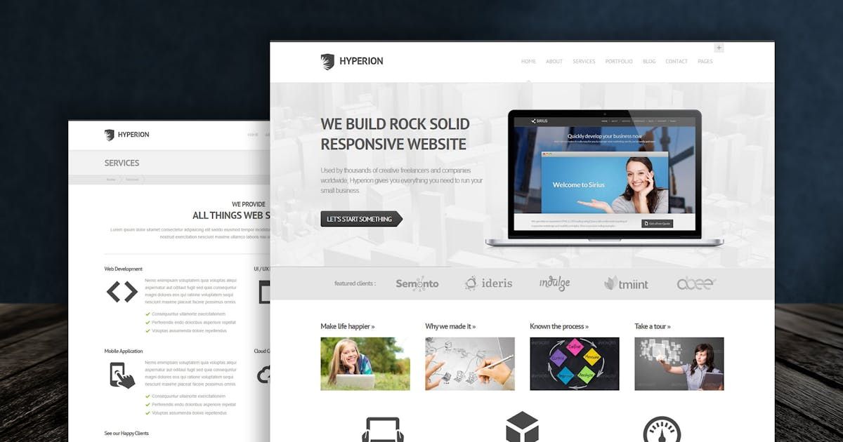 Hyperion - Modern Minimalist HTML Template - code.market
