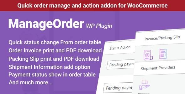 ManageOrder - Quick Order Processing and Invoices, - code.market