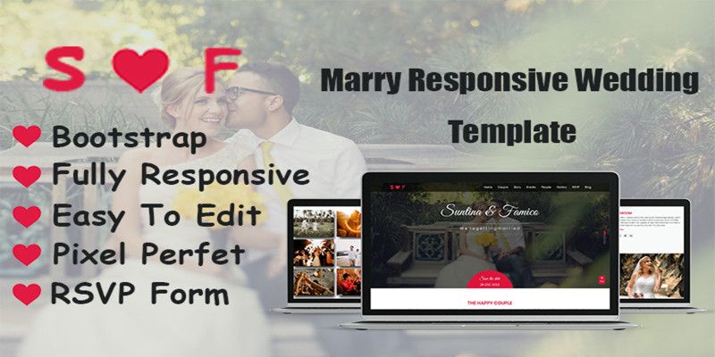 Marry - Responsive Wedding Template by SoulsKing - code.market