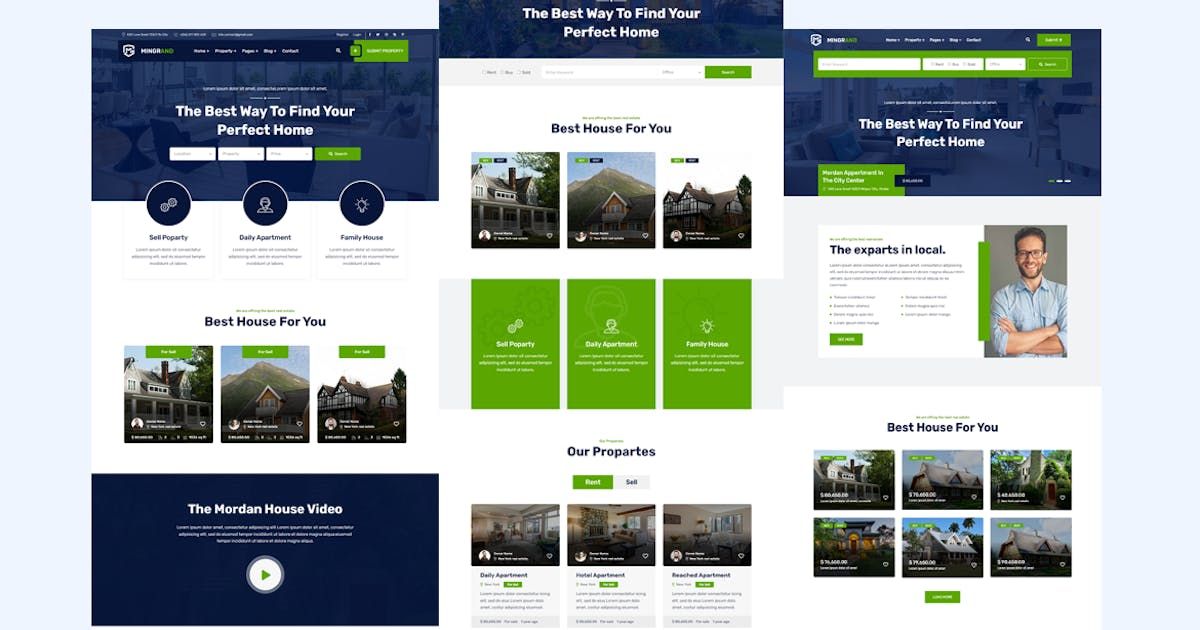 Mingrand React - Modern Real Estate Template - code.market