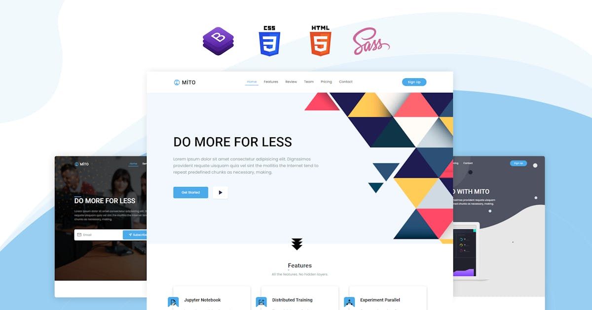 Mito - Bootstrap 5 Landing Page Template - code.market