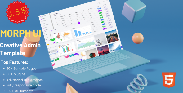 MorphElite UI: Next-Gen Admin Suite with 20+ Pages - code.market