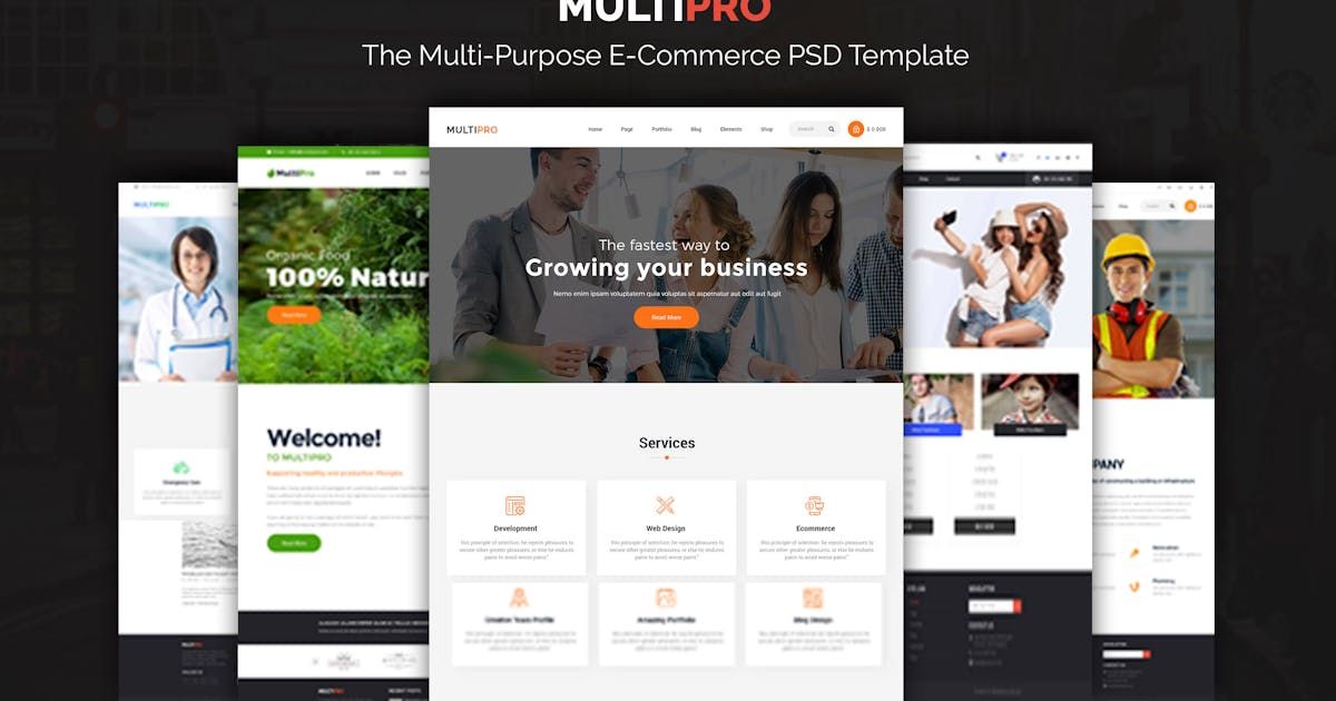 MultiPro | Multi-Purpose ECommerce PSD Template - code.market