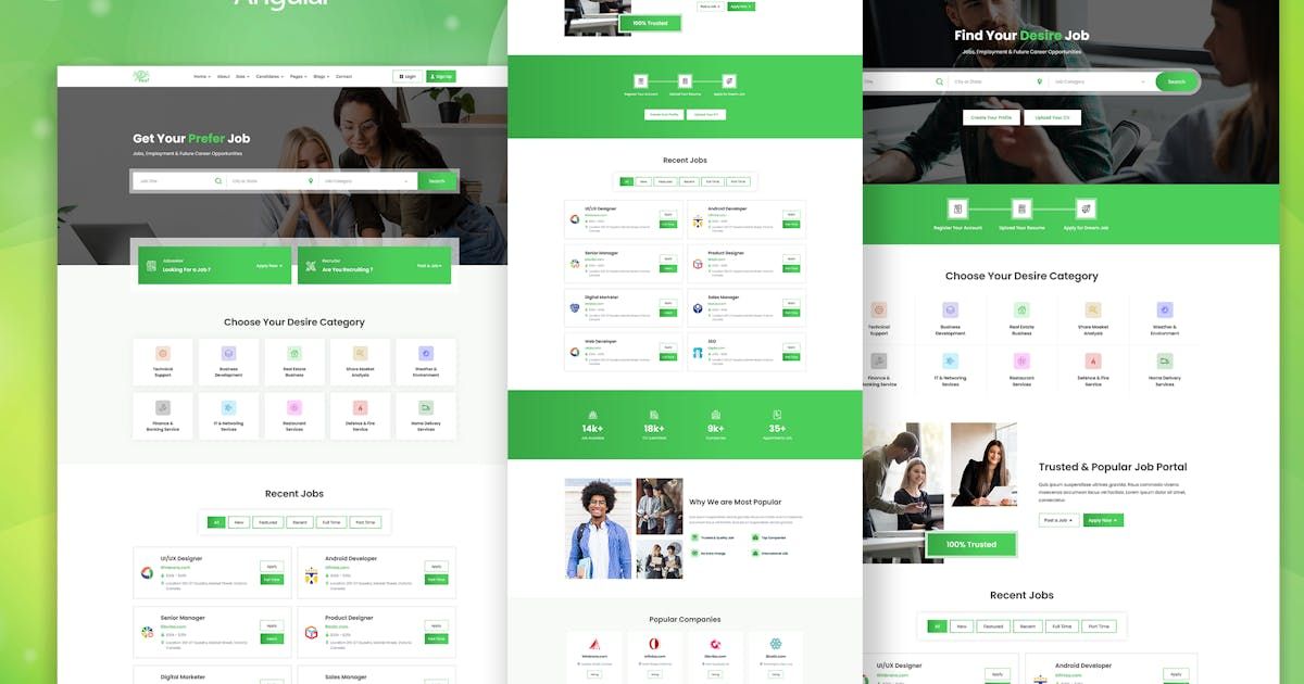 Peof - Angular Job Board & Hiring Template - code.market
