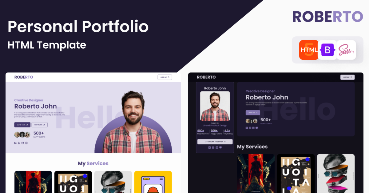 ROBERTO: The Complete Proffessional Portfolio, CV, and - code.market