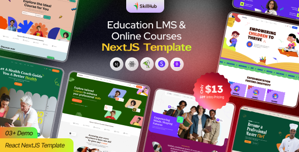 Skill Hub - Education LMS & Online Courses NextJS Template - code.market