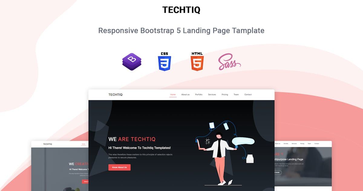 Techtiq - One Page Multipurpose Template - code.market