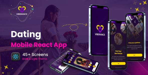 Viberance – Dating Mobile App React Native Template - code.market