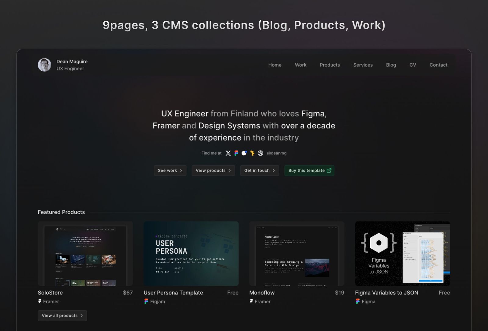 SoloStore Framer Template - code.market
