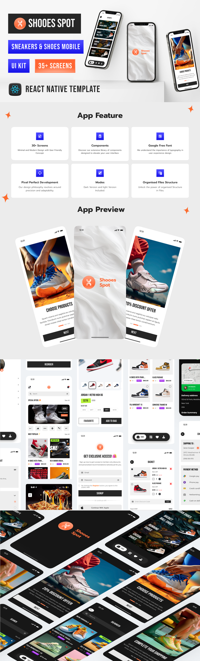 Shooe Spot Sneakers & Shoes | React Native Template - code.market