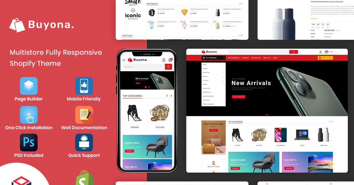 Buyona - Multipurpose E-commerce Template Shopify Theme - code.market