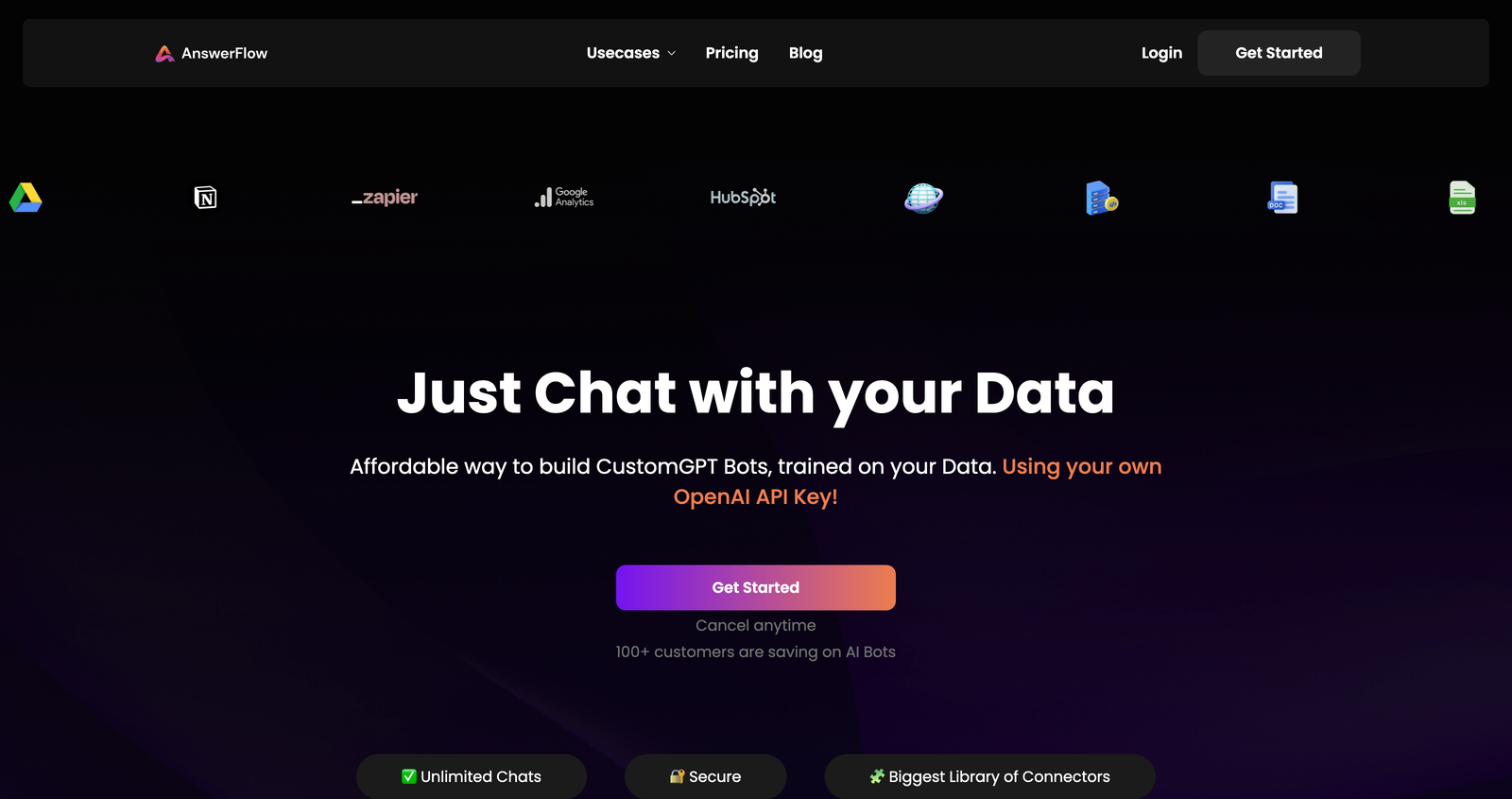 AnswerFlow AI - Boost Efficiency with Data-Driven Chatbot - code.market