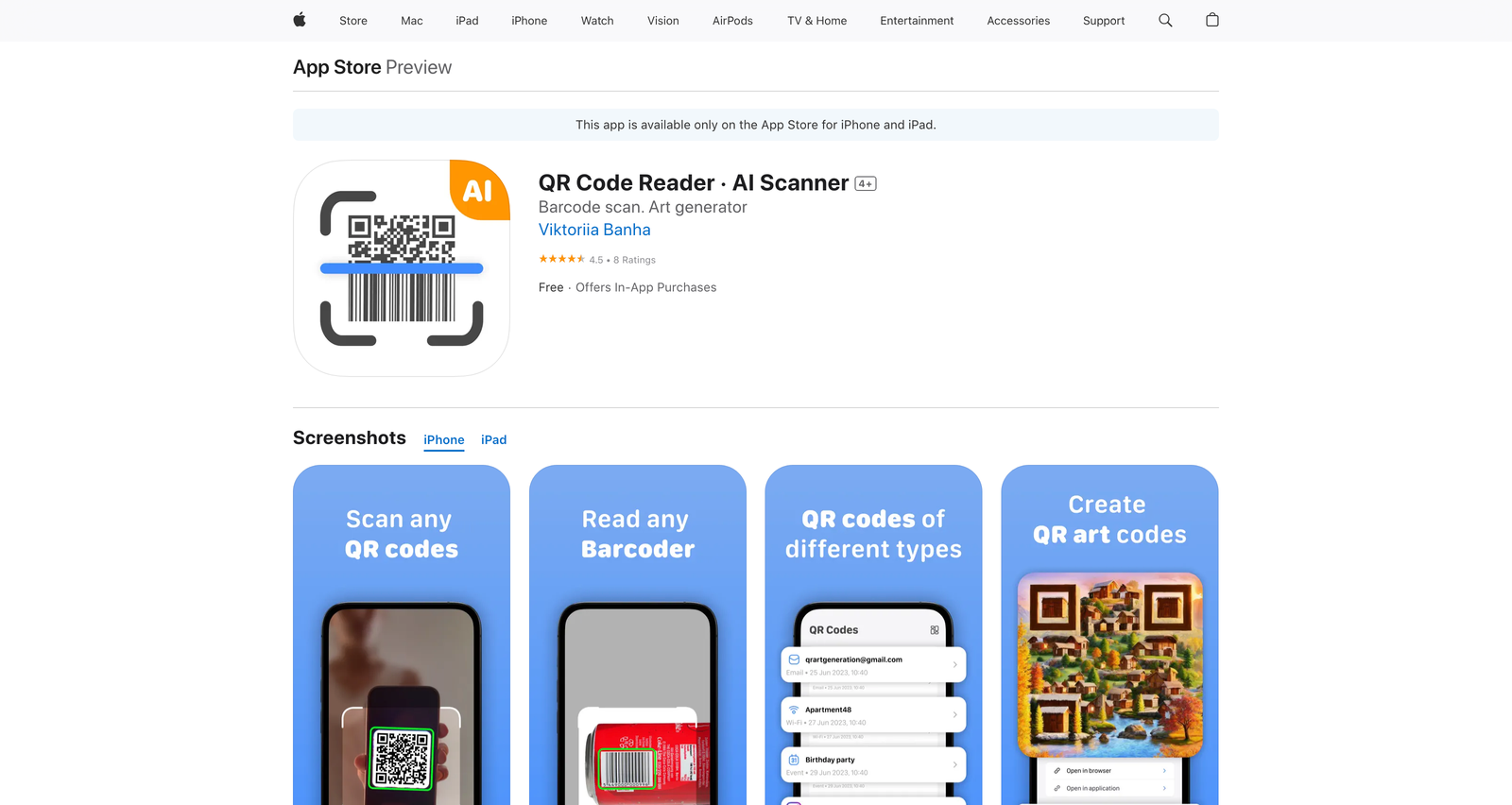 ‎Monster AI: QR Code Generator - code.market