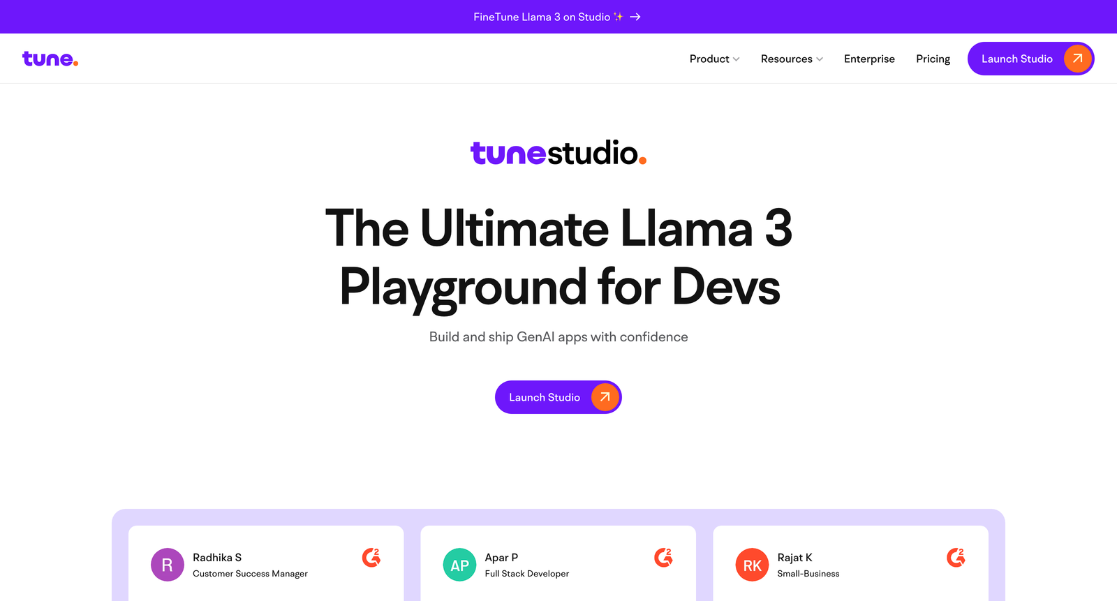 Tune Studio | Fine-Tune and Deploy Open Source LLMs - code.market