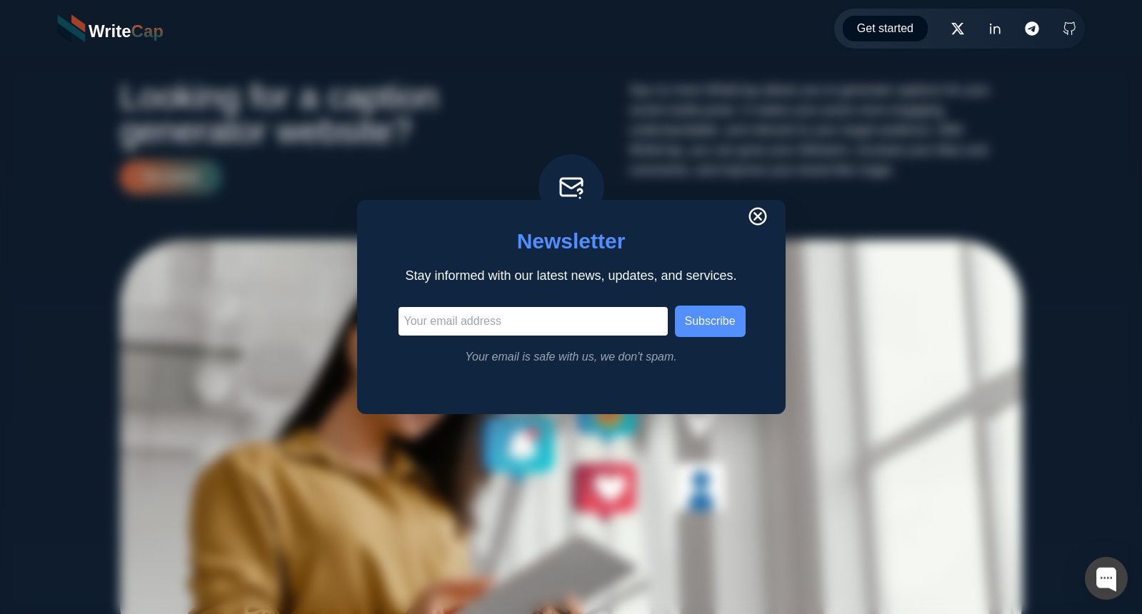 Generate caption with ease - code.market