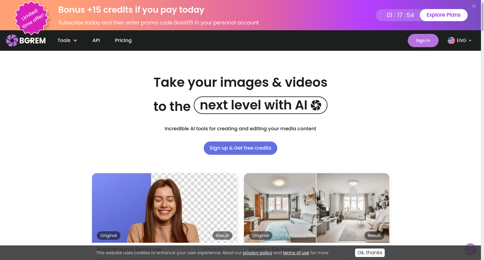 BgRem — Incredible AI Tools for Creating Images & Videos - code.market