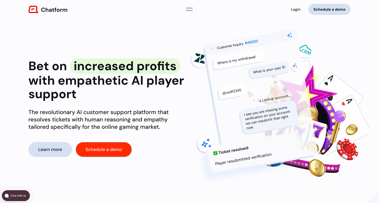 ChatForm | Empathetic AI Player Support - code.market