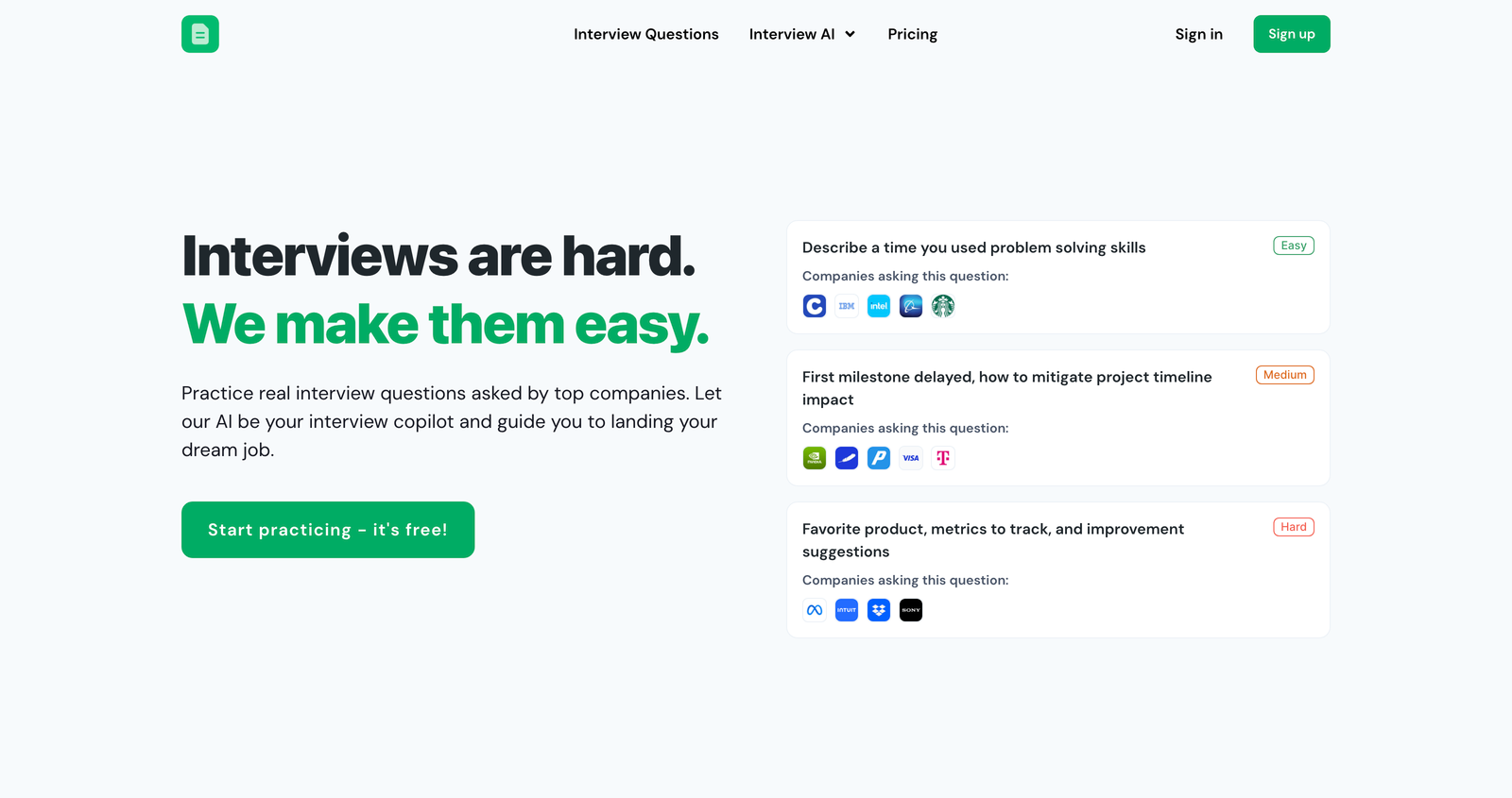 Job interview prep made easy with AI - code.market
