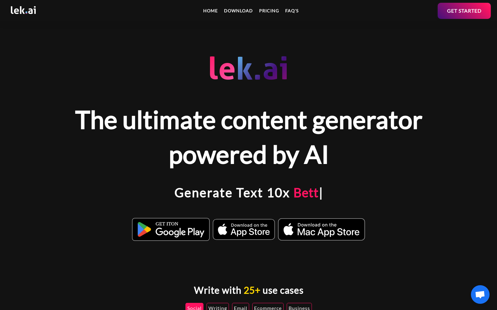 Lek.ai - The ultimate content creator toolkit powered by AI - code.market