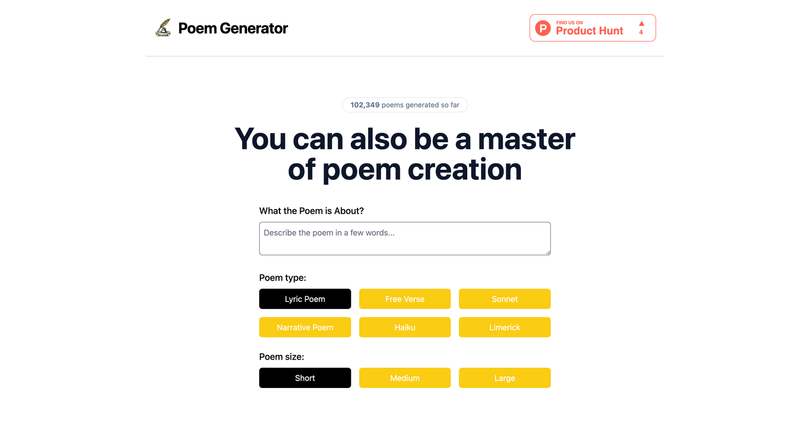 Poem Generator - code.market