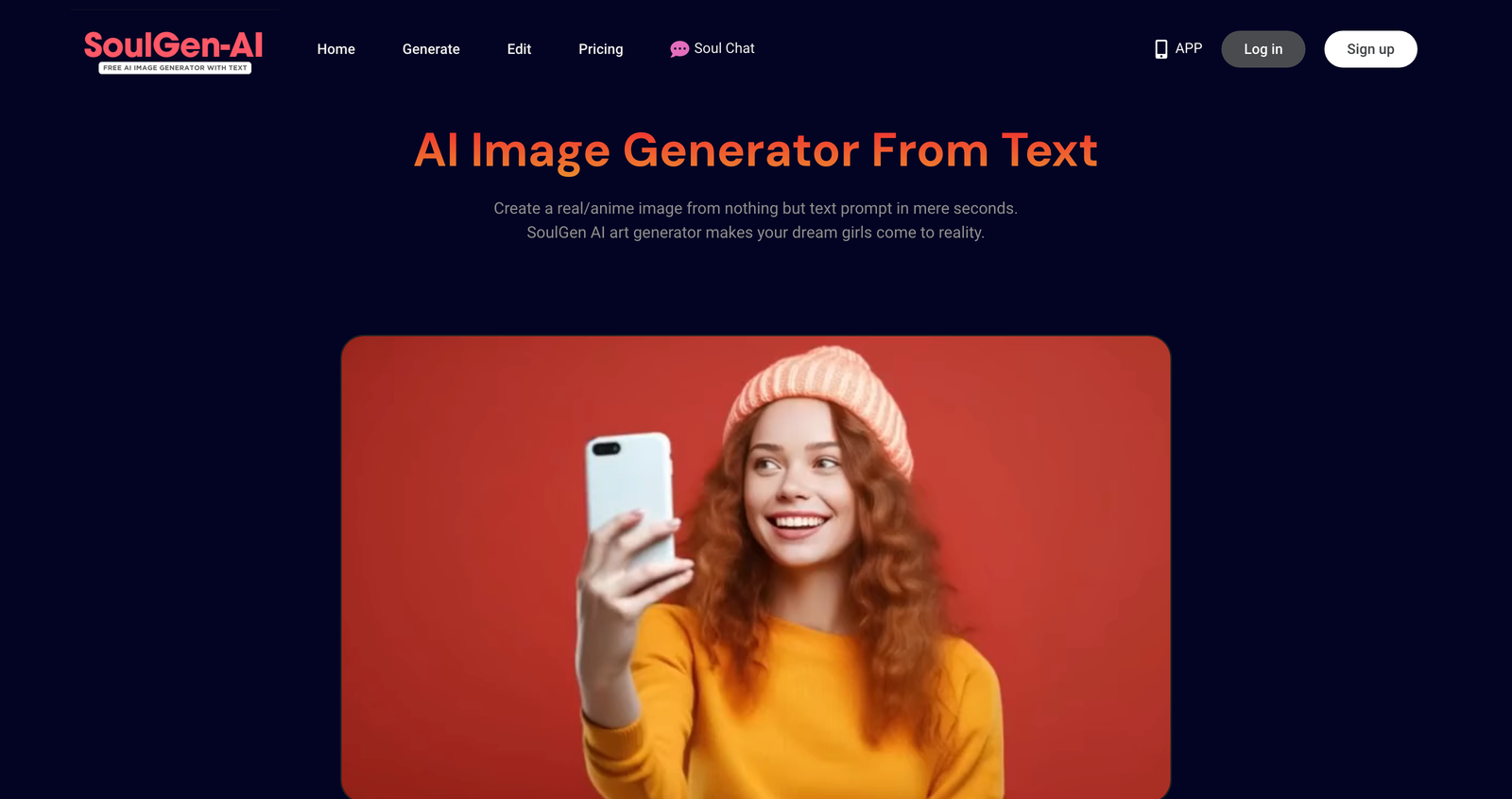 SoulGen AI: Free AI Image Generator to Create Art from Text - code.market