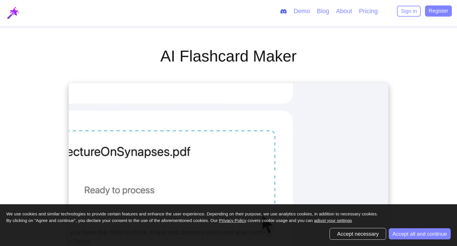 Flashcard Maker - Turn PDFs into flashcards - StudyWand - code.market