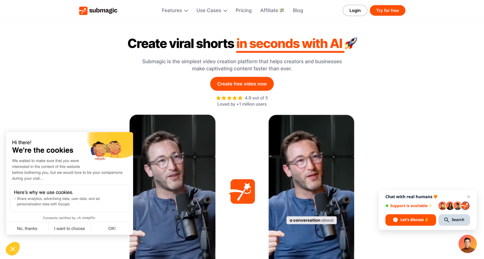 Submagic - Generate Amazing AI Captions - code.market